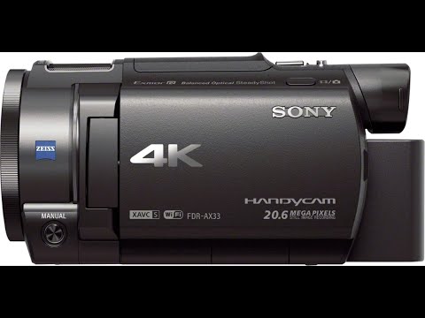 Sony Handycam AX33 4K Flash Memory Camcorder Black