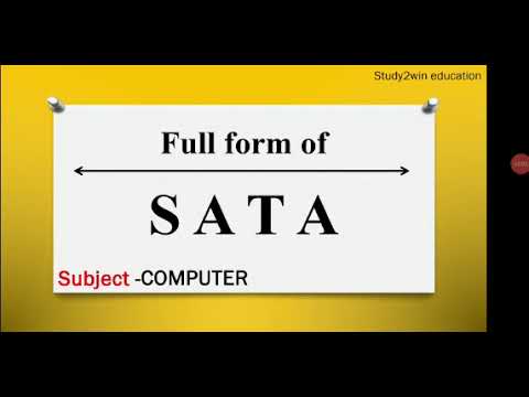 SATA ka full form | Full form of SATA in English  | Subject -COMPUTER