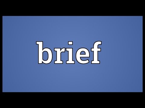 Brief Meaning