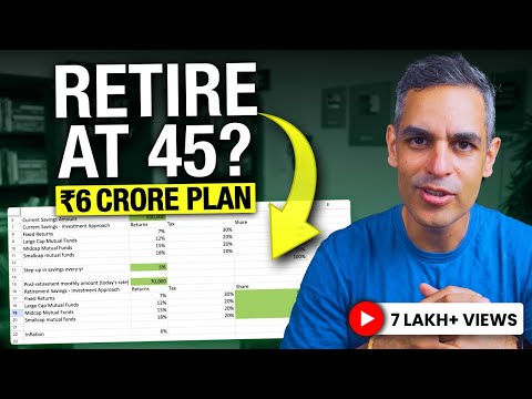 The EXCEL SHEET for a 6 CRORE Retirement Plan! | Ankur Warikoo Hindi