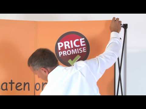 Pop Up Display Stands UK, Popup Exhibition Stands 2x3, 3x3, 3x4. Magnetic Pop up Stands