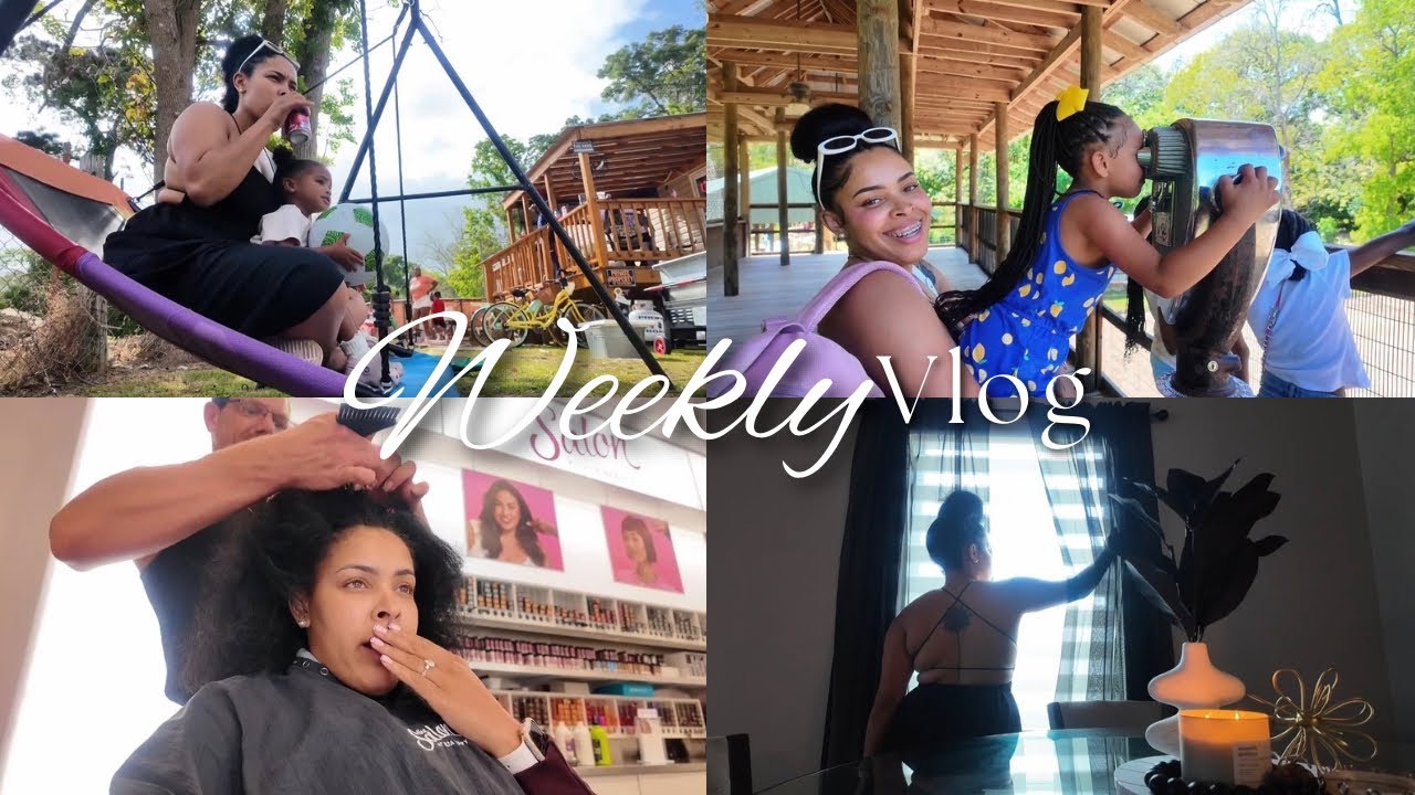 Weeky Vlog: SAHM of 2 | zoo + park + workout + hair care + family time + more 