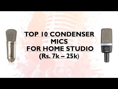 TOP 10 CONDENSER MICS FOR HOME STUDIO (₹ 7,000 - 25,000)