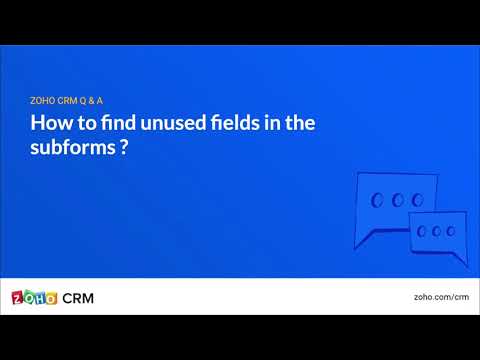 How to find unused fields in subforms?