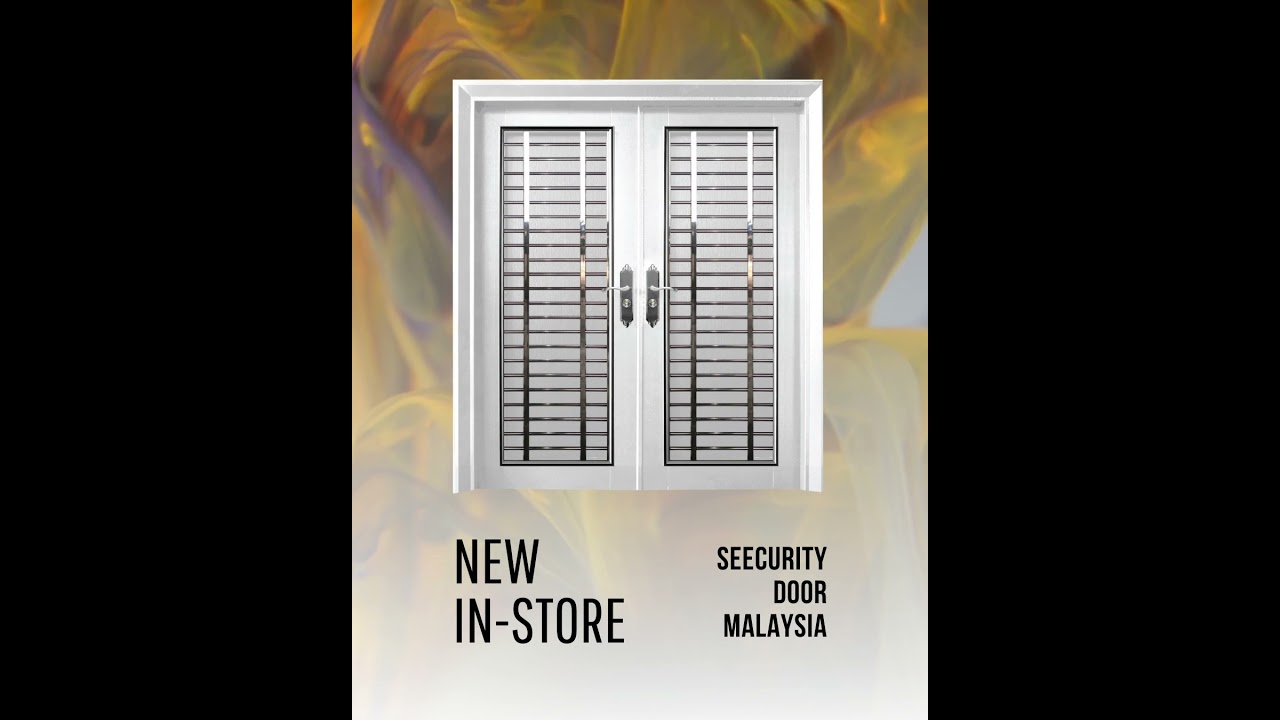 White Security Doors at Security Door Malaysia 3011