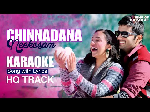 Chinnadana Neekosam Karaoke Song with Lyrics from Ishq Movie | Nitin, Nithya Menon | Telugu Karaoke