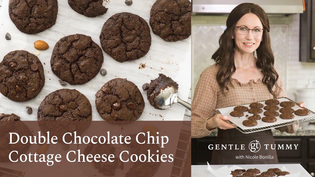 HEAVENLY Gluten-Free Double Chocolate Chip Cottage Cheese Cookies | EASY & Naturally Sweetened