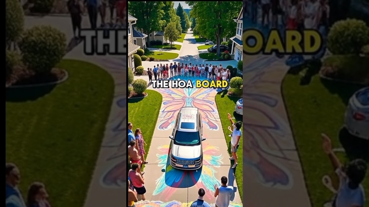 She Parked in My Driveway Again.... So I Got Creative With Paint #hoa #short # viral