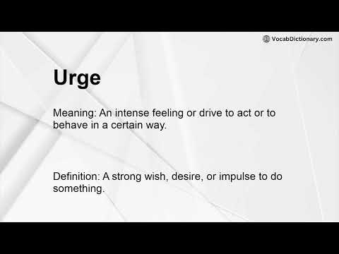 Urge Meaning