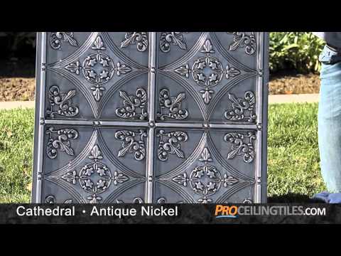 Cathedral | Antique Nickel | Faux Tin Ceiling Tiles