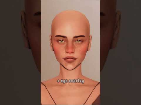 how i layer skin details on my sim! #thesims4 #maxismatch