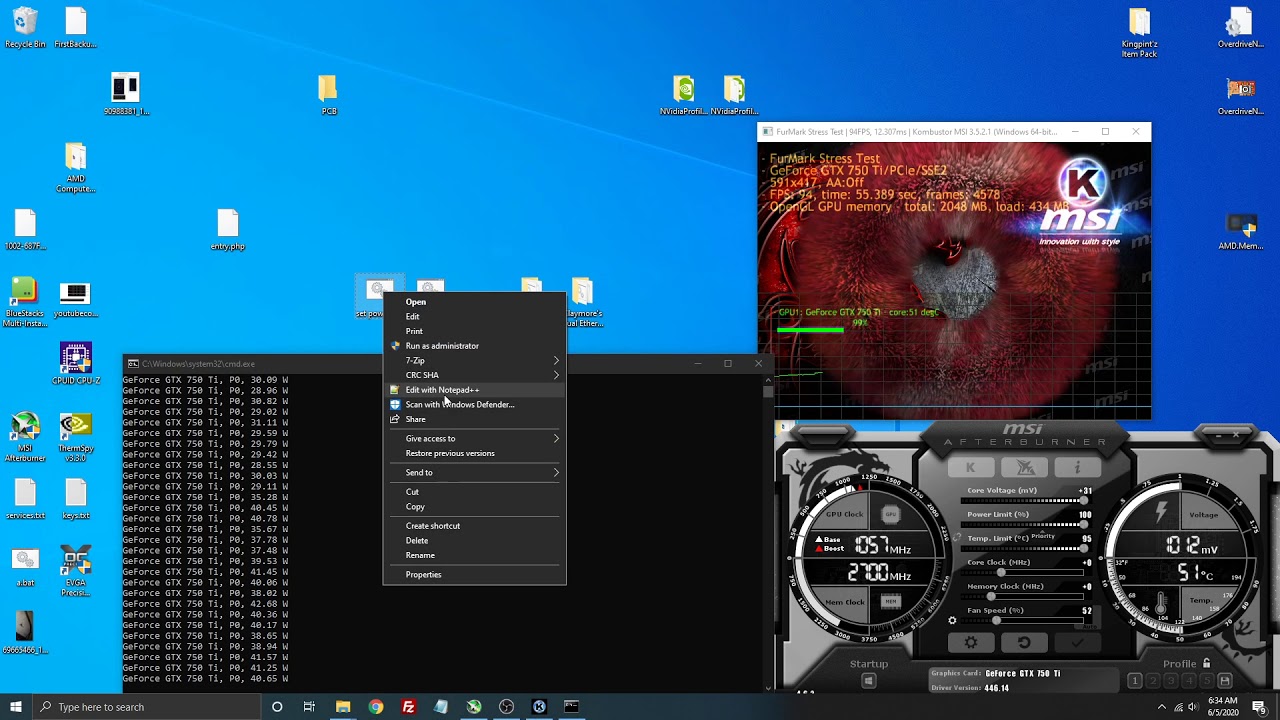 [GPU] NVIDIA System Management Interface - changing power draw of GPU with batch scripts