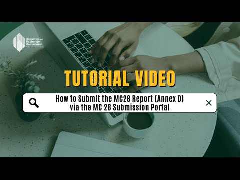 How to Submit the MC 28 Report (Initial Submission) | SEC Philippines