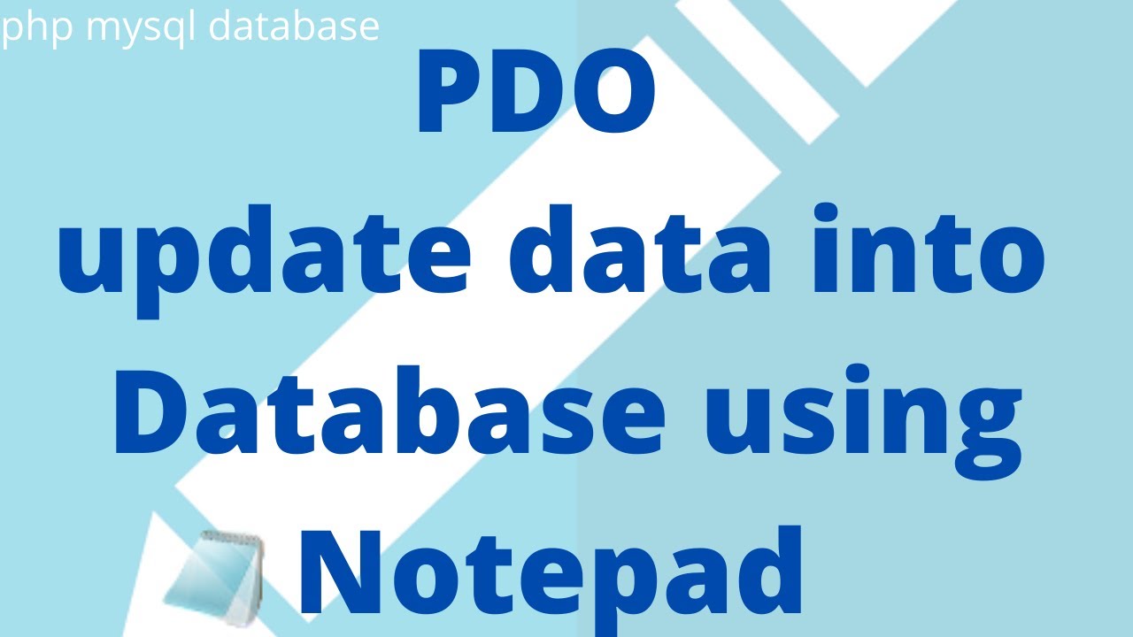 #3 PDO CRUD operation | Update query using PDO