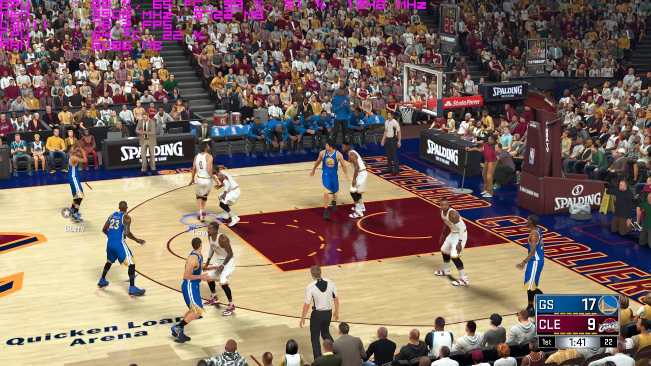 NBA2K17 (PC) 1080p60FPS Gameplay with FPS Counter Nvidia GTX 980 i7 6800k - TheDonnerGman