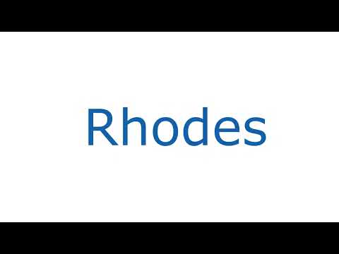 How To Pronounce Rhodes With Greek Accent