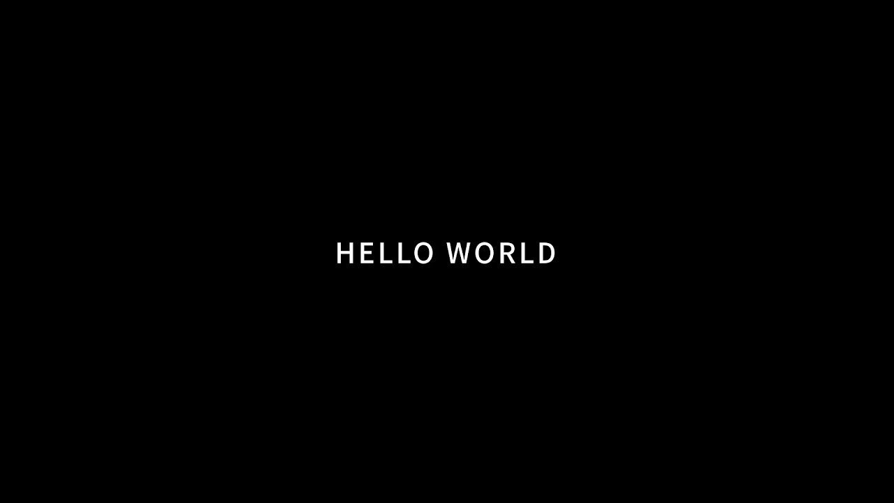 Hello World Tutorial Step 1