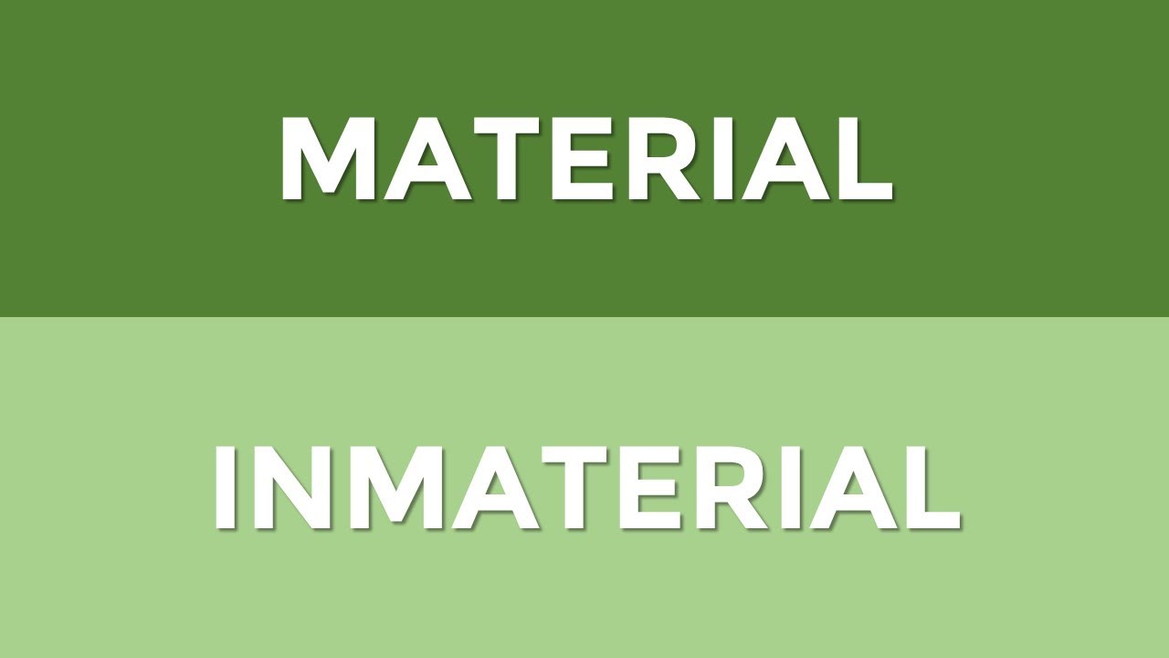 ¿Qué diferencia hay entre PATRIMONIO MATERIAL e INMATERIAL?