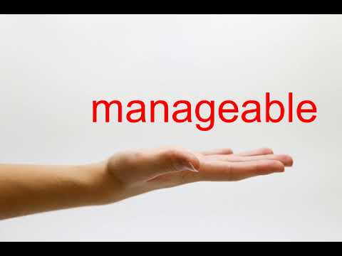 How to Pronounce manageable - American English