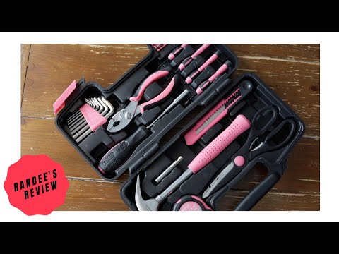 39-Piece Compact Pink Toolbox by Apollo & Cartman│Randee's Review