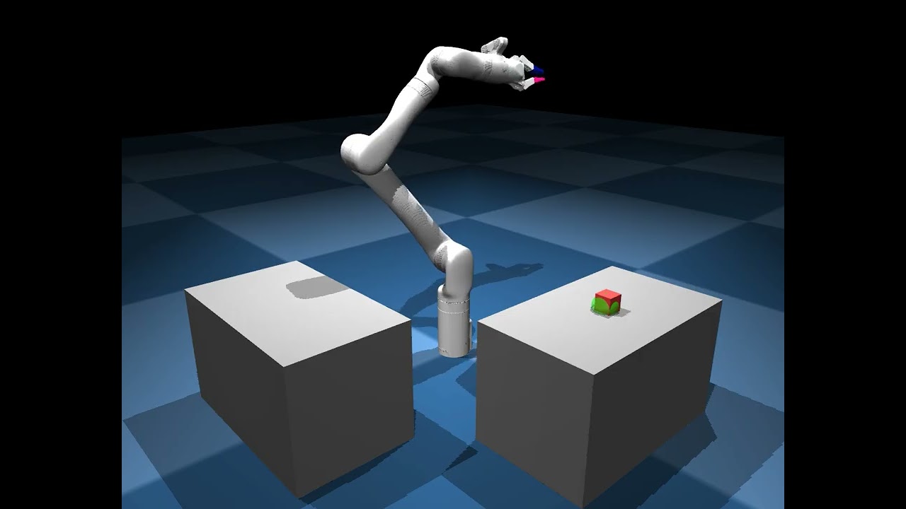 MuJoCo + Pinocchio Pick & Place Simulation Demo