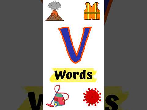 V letter words | 30 words starts with letter V | V Words #shorts #reels
