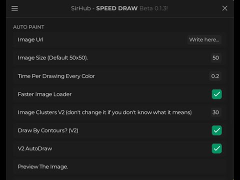 Roblox Speed Draw Script SirHub Auto Draw (Image Drawer) OP Update