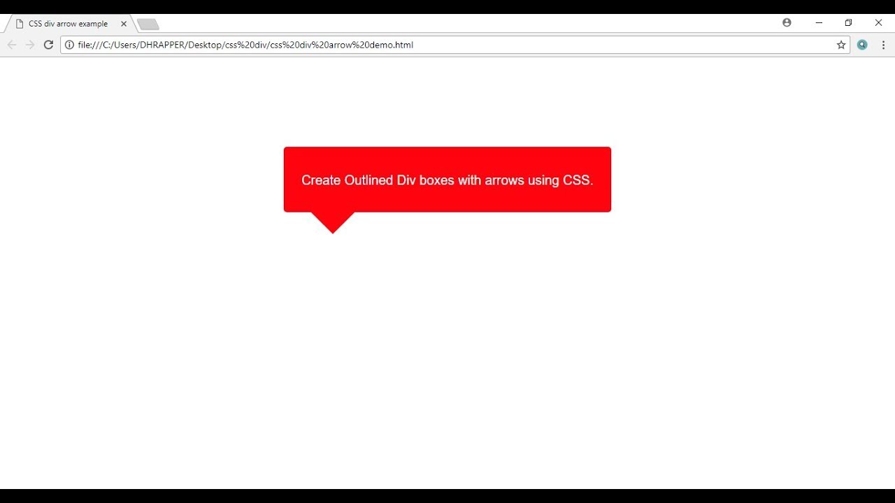 CSS box with arrow | Tutorial