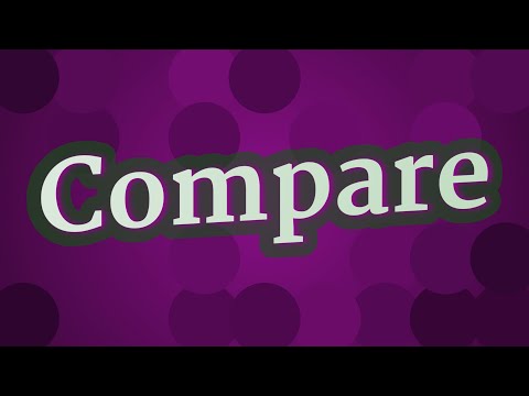 COMPARE pronunciation • How to pronounce COMPARE