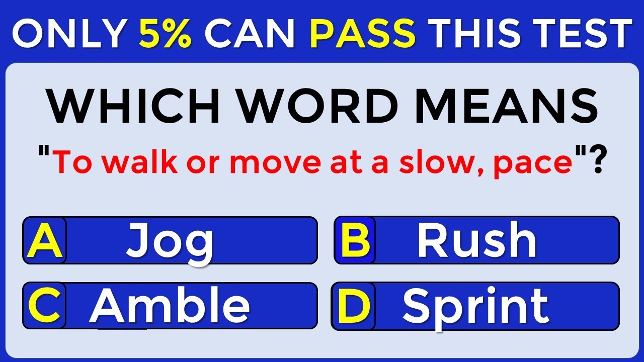 Only 5% Can Pass This Test | 🌟 Match The VOCABULARY Words #4