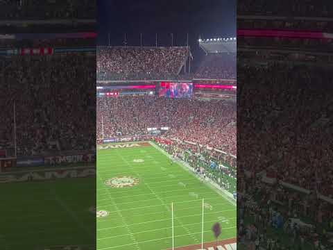 President Trump at the Georgia-Alabama game #alabamafootball #football #trump #rolltide #georgia