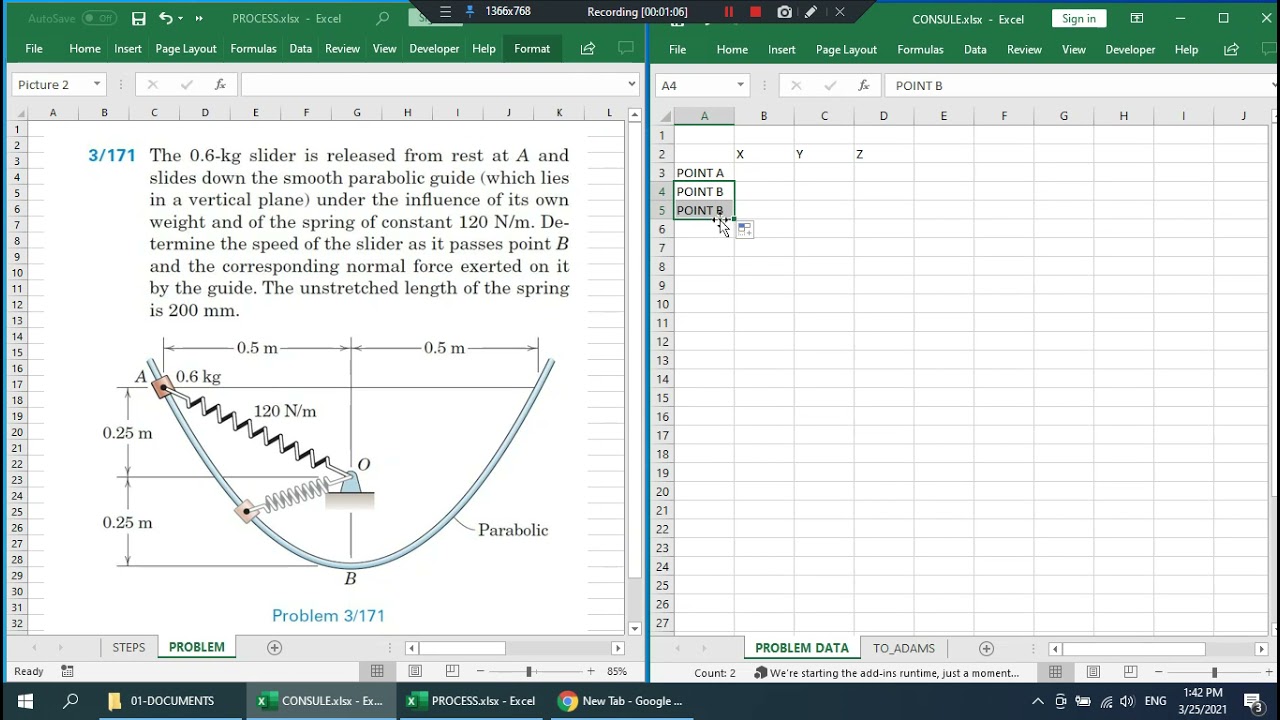 Msc Adams View tutorial MERIAM3 171 STEP00
