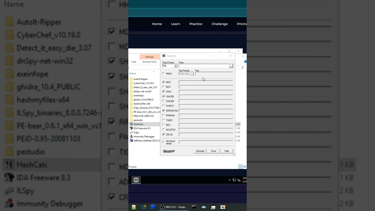 How to calculate hash value using HashCalc #md5 #sha1 #sha256