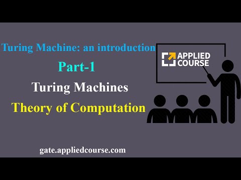 Turing Machines: Introduction (Part - 1) Video Lecture - Computer ...