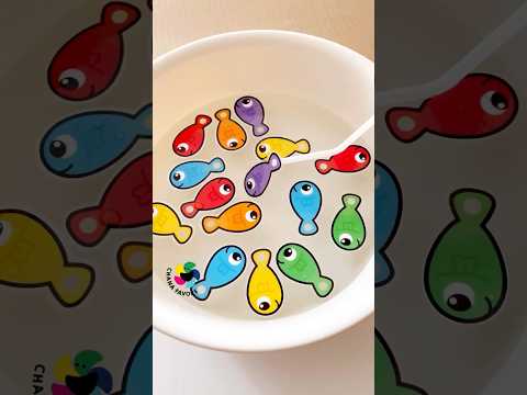Color Match Fishing Printable Game for Kids #chanafavors #kidsactivities #finemotorskills