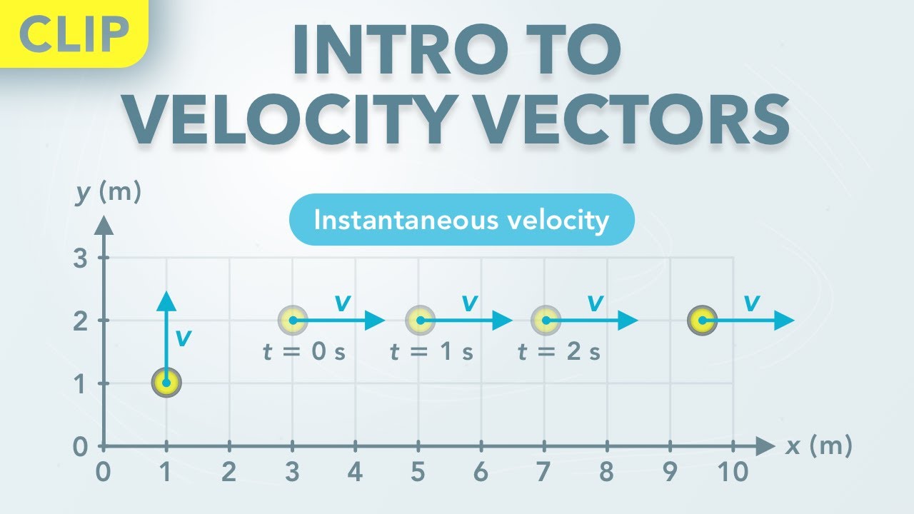 Introduction to Velocity Vectors (Clip) | Physics - Kinematics