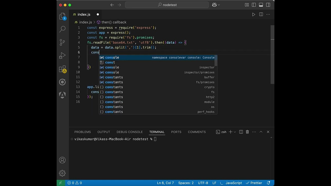 Converting base64 string to image and saving into a folder #nodejs #filehandling #realapps #base64