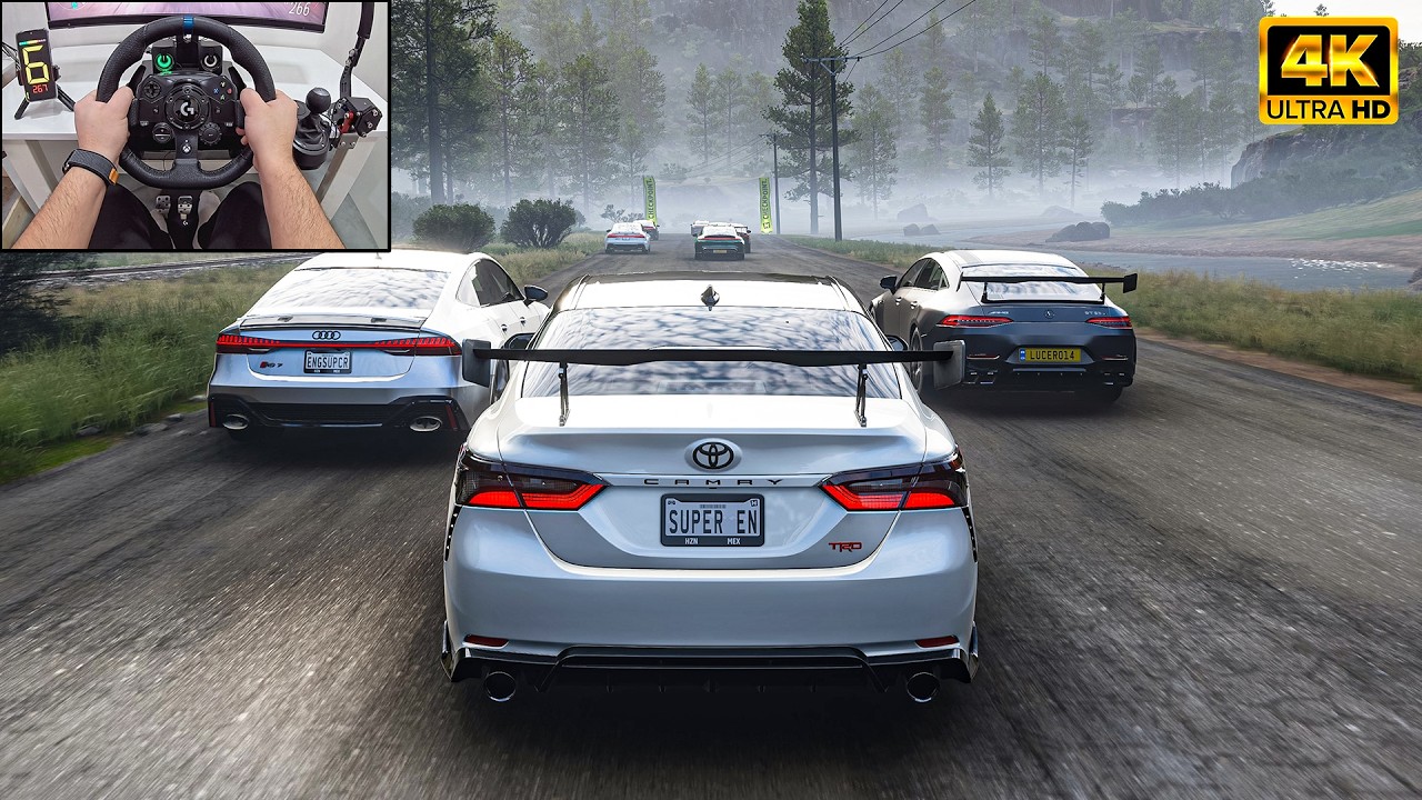 Toyota Camry TRD VS Supercars - Forza Horizon 5 | Logitech G923 Steering Wheel