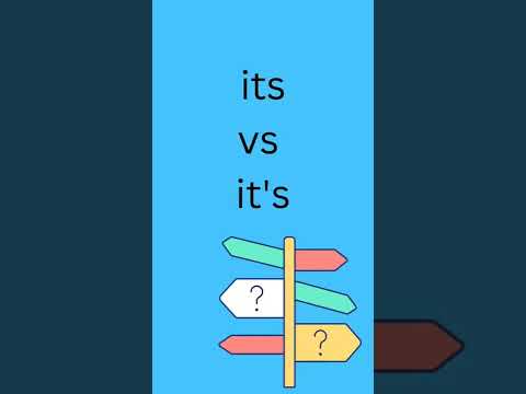Difference between its and it's