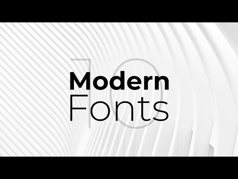 10 Modern Fonts