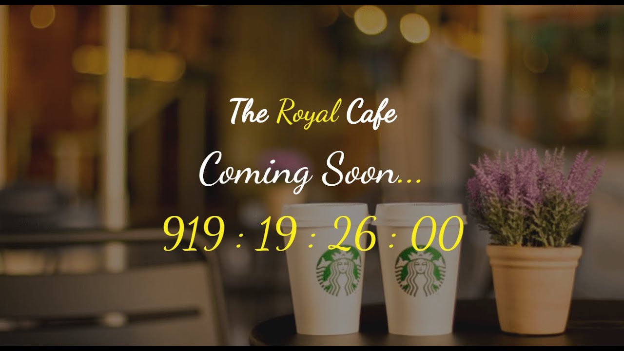 Responsive coming soon page using HTML CSS Javascript.