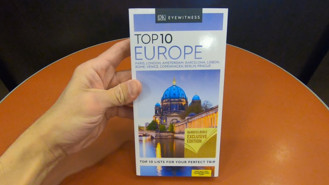 DK EYEWITNESS TOP 10 EUROPE TRAVEL GUIDE BOOK CLOSE UP AND INSIDE LOOK