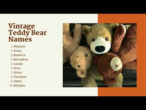 Teddy Bear Names (203 cute vintage, whimsical, and funny ideas plus name generator)