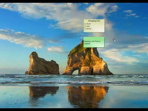 Windows: Creating sticky notes with transparent background in Windows using Notezilla