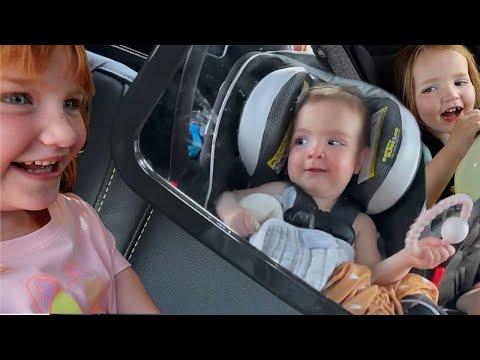 FiRST FAMiLY ROADTRiP 🚜 Driving Adley Niko & Navey to the ultimate weekend vacation & backyard pool