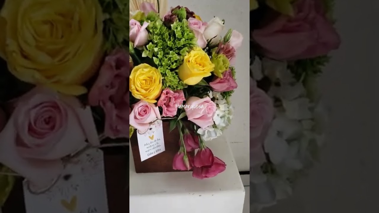 Arreglo floral en caja de madera IG: eventos_la_marquesa