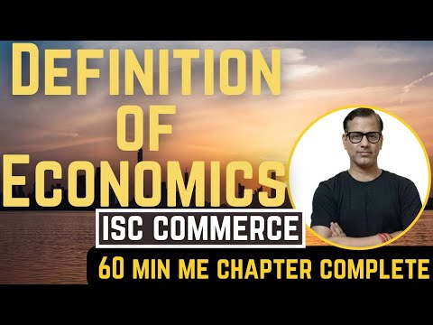 Definition of Economics ISC Class 11 | @star_commerce
