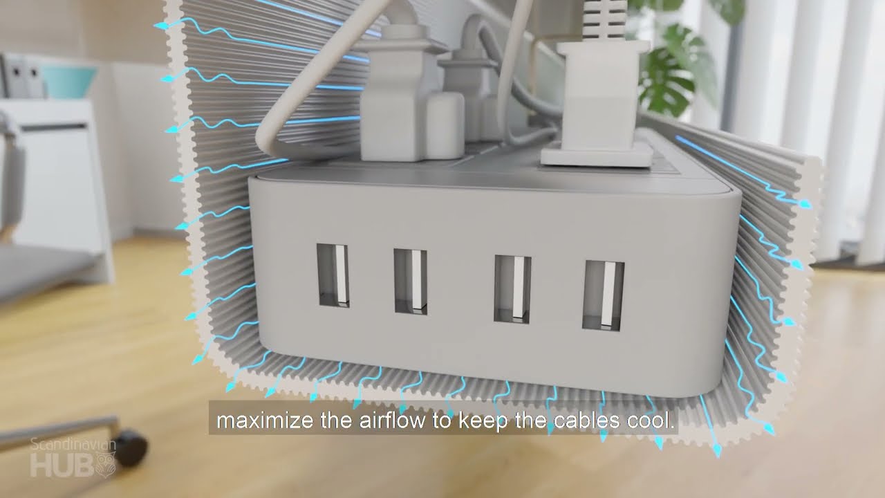 KEEP YOUR WORKSPACE TIDY WITHOUT DAMAGING THE FURNITURE  - Welcome PVC Under Desk Cable Tray