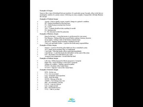 Jargon | Definition of Jargon,Example,advantage,disadvantage