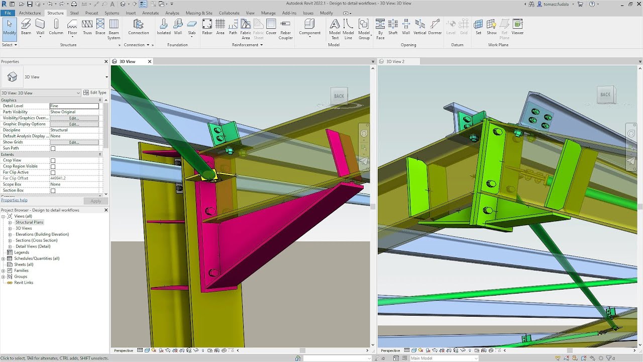 Tutorial Revit for Structural design: Working with structural components part 1